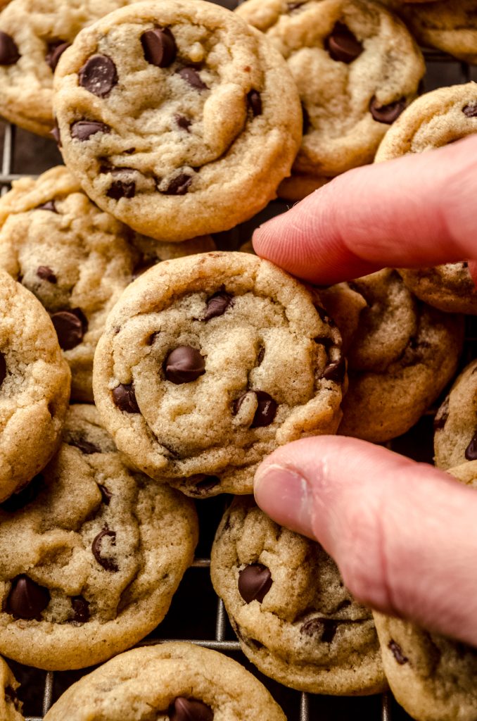 Mini Chocolate Chip Cookies (Bite Size!) - Fresh April Flours