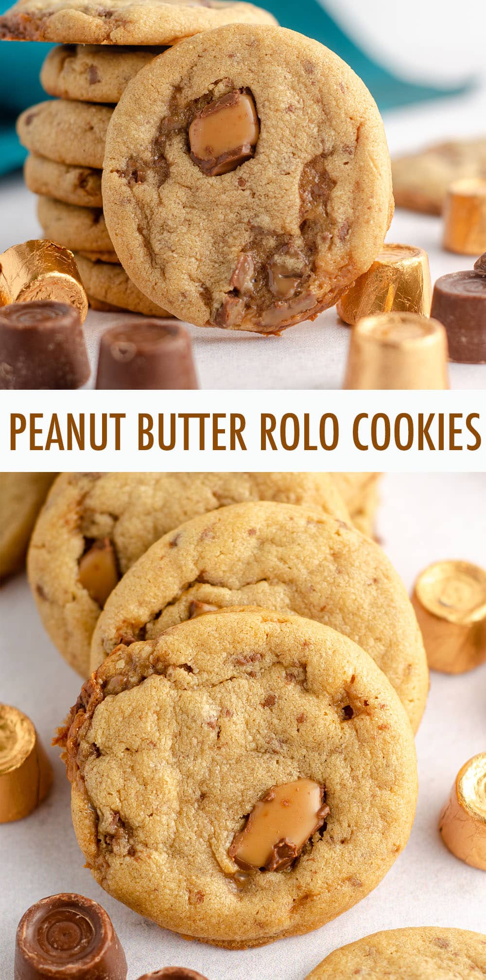 Peanut Butter Rolo Cookies (Sumbitches)