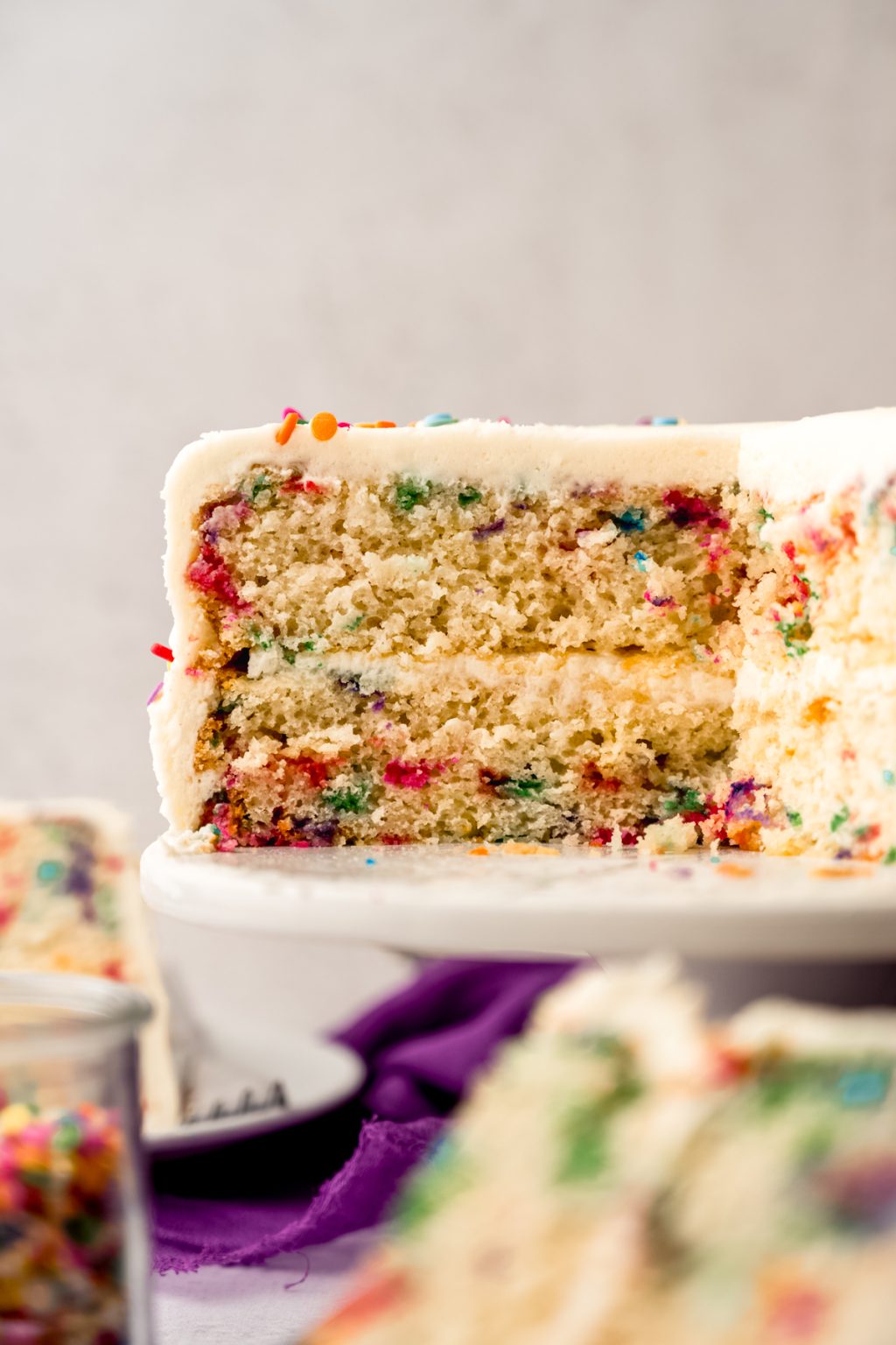 Confetti (Funfetti) Layer Cake (With A Video) - Fresh April Flours