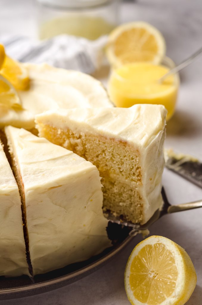 Lemon Layer Cake with Lemon Curd - Fresh April Flours