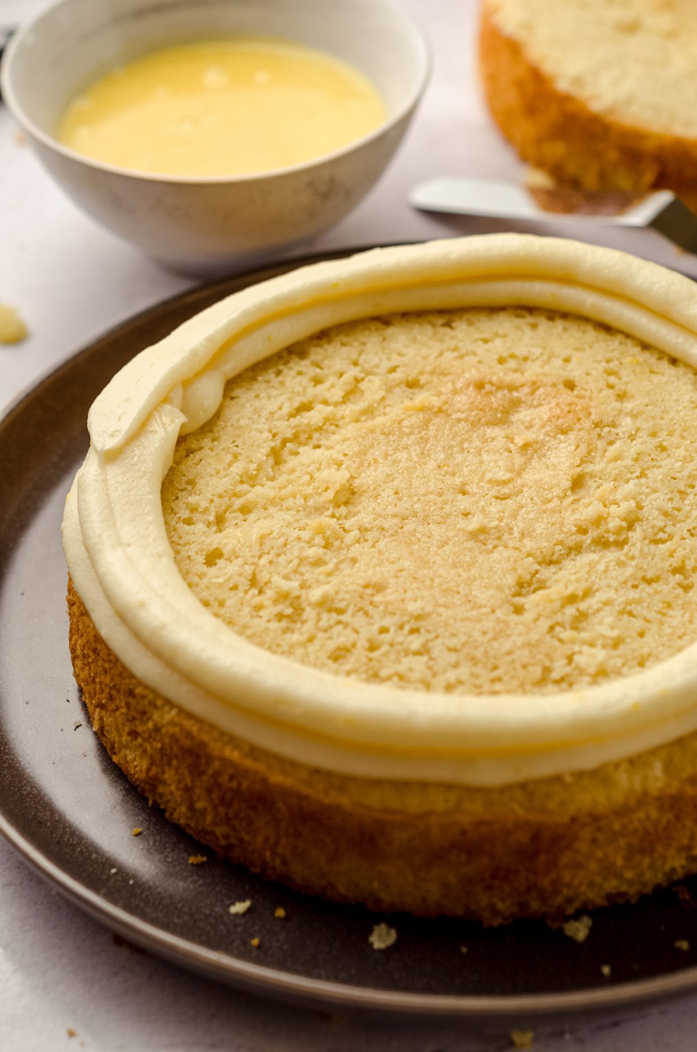 Lemon Layer Cake with Lemon Curd - Fresh April Flours