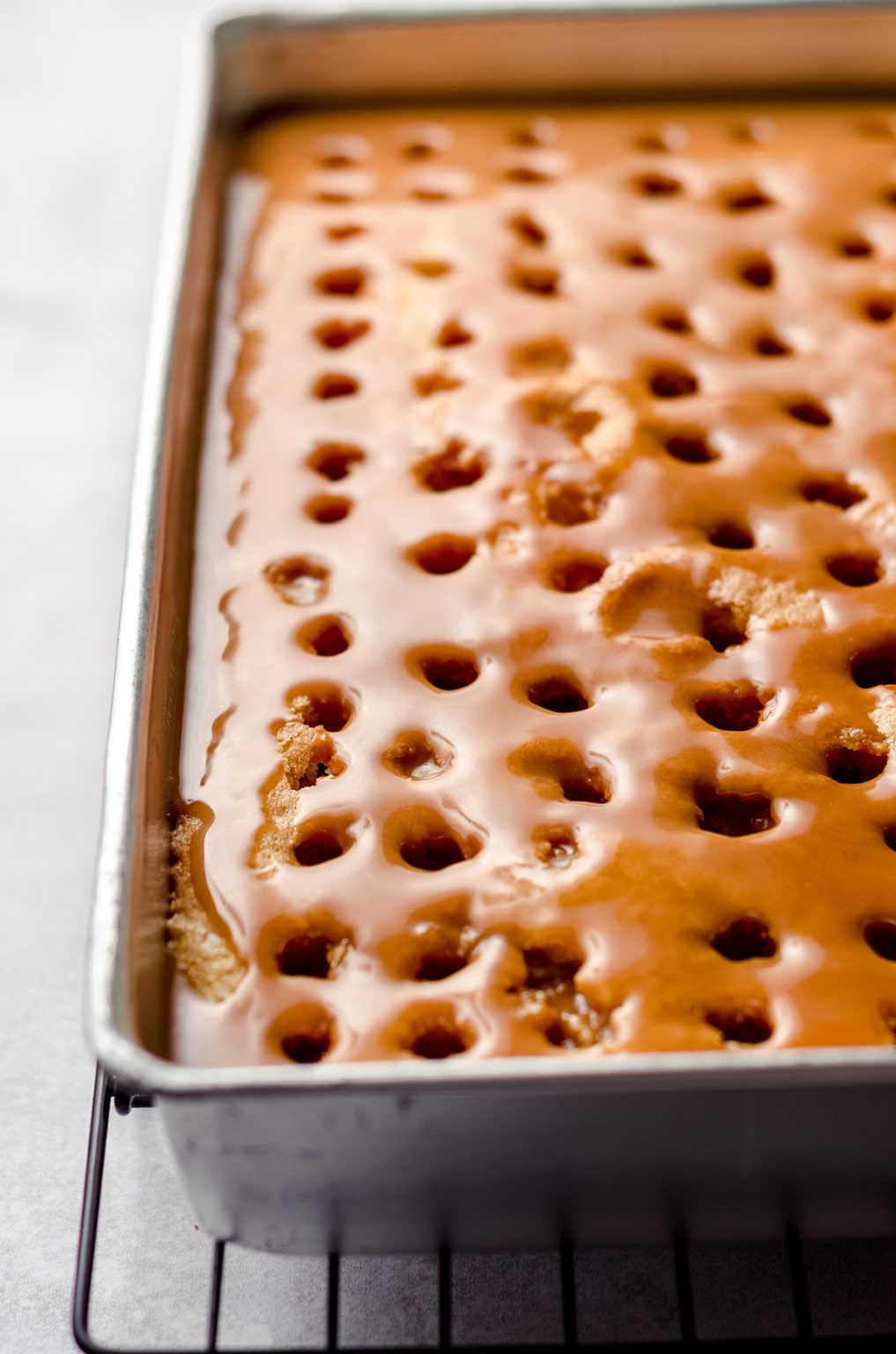 Butterfinger Poke Cake - Fresh April Flours