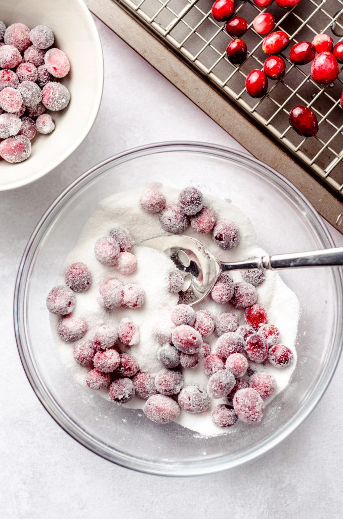 Sugared Cranberries Recipe (only 3 ingredients!) - Fresh April Flours