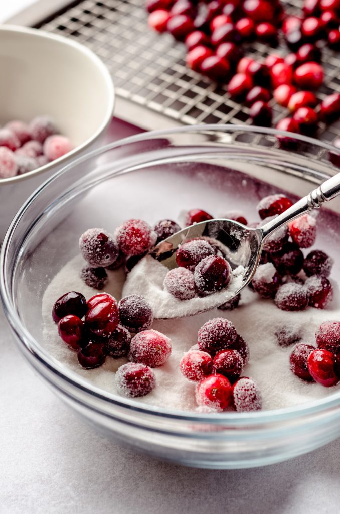 Sugared Cranberries Recipe (only 3 ingredients!) - Fresh April Flours