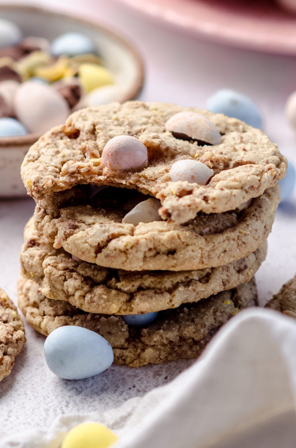 Cadbury Mini Egg Cookies - Fresh April Flours