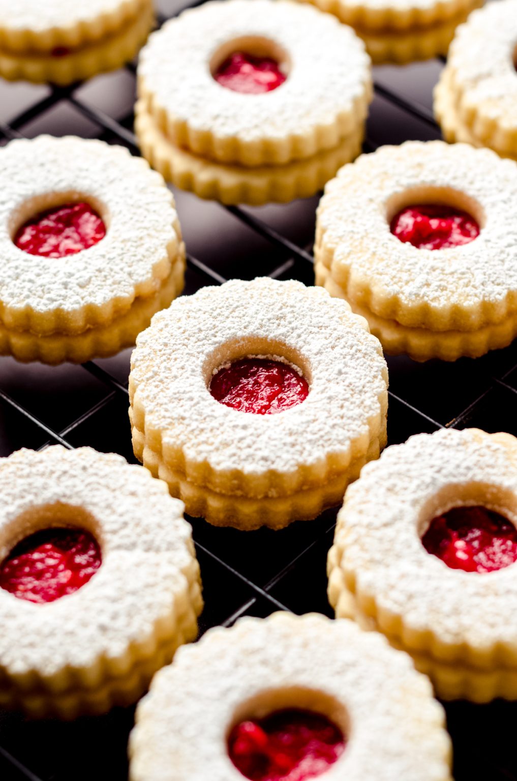 Classic Raspberry Linzer Tart Cookies - Fresh April Flours