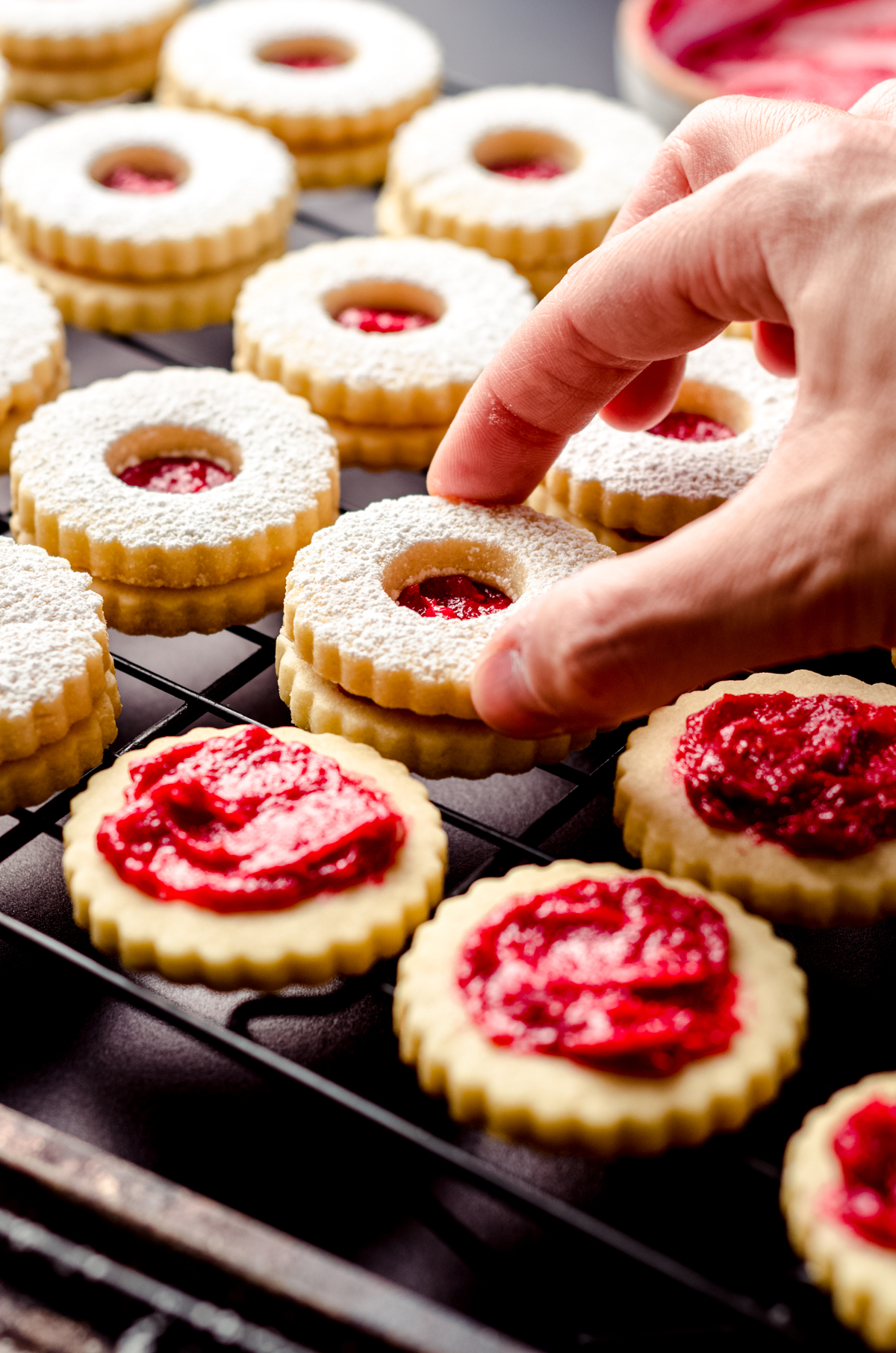 Classic Raspberry Linzer Tart Cookies - Fresh April Flours