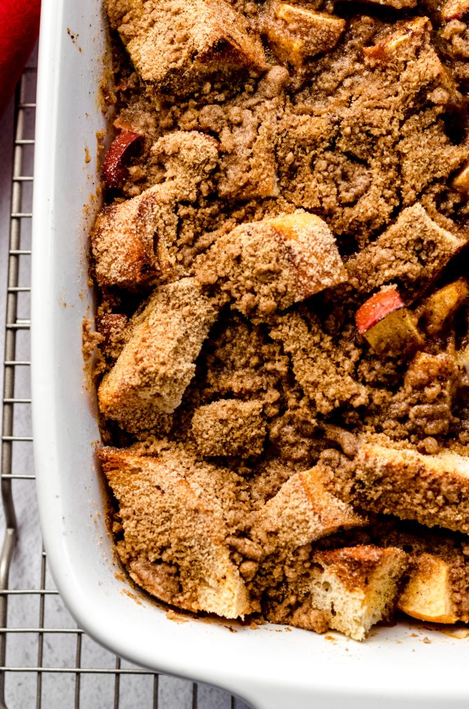 Baked Apple French Toast Casserole (Overnight Recipe) - Fresh April Flours