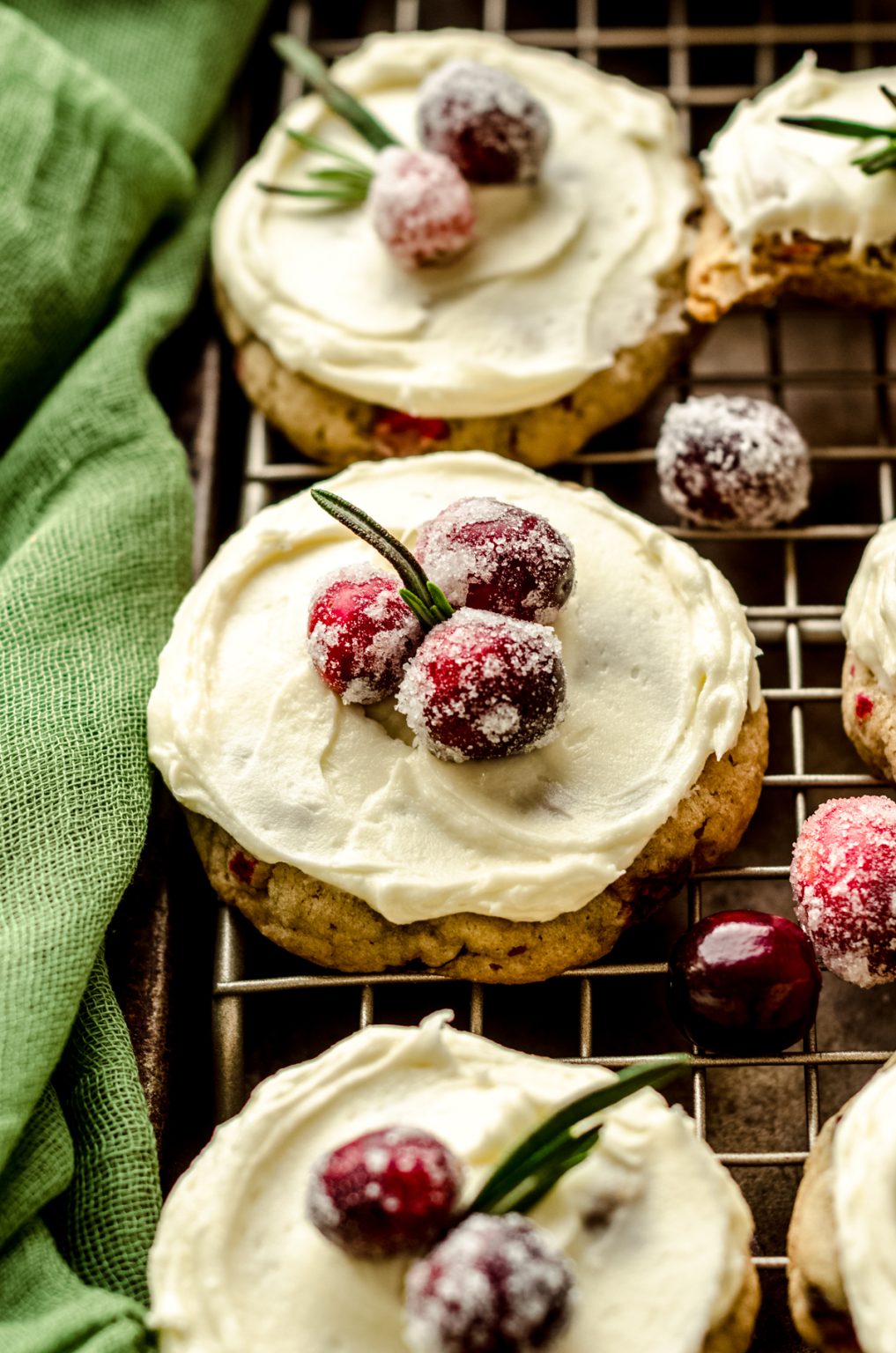 Fresh Cranberry Cookies with White Chocolate Frosting - Fresh April Flours