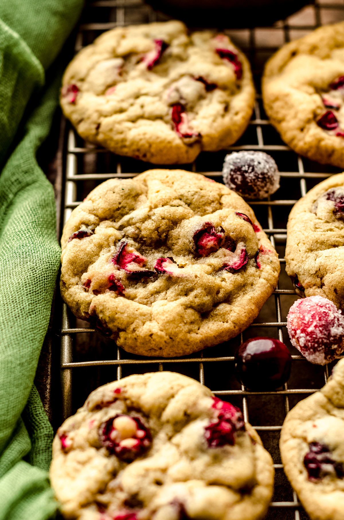 Fresh Cranberry Cookies with White Chocolate Frosting - Fresh April Flours