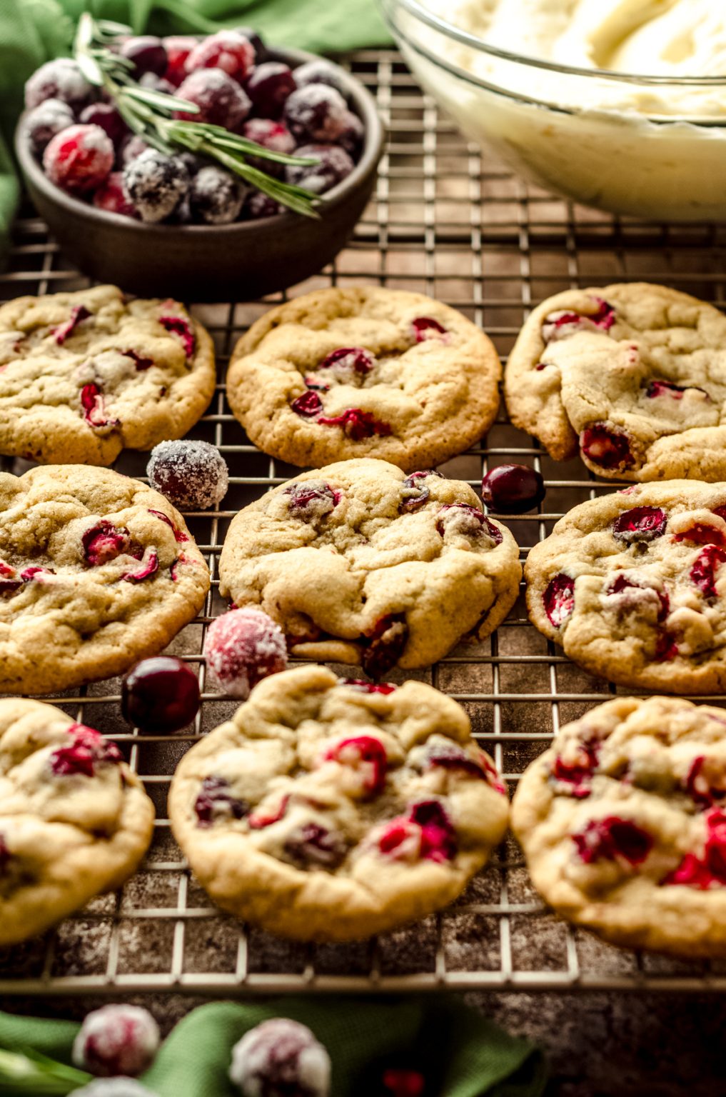 Fresh Cranberry Cookies with White Chocolate Frosting - Fresh April Flours