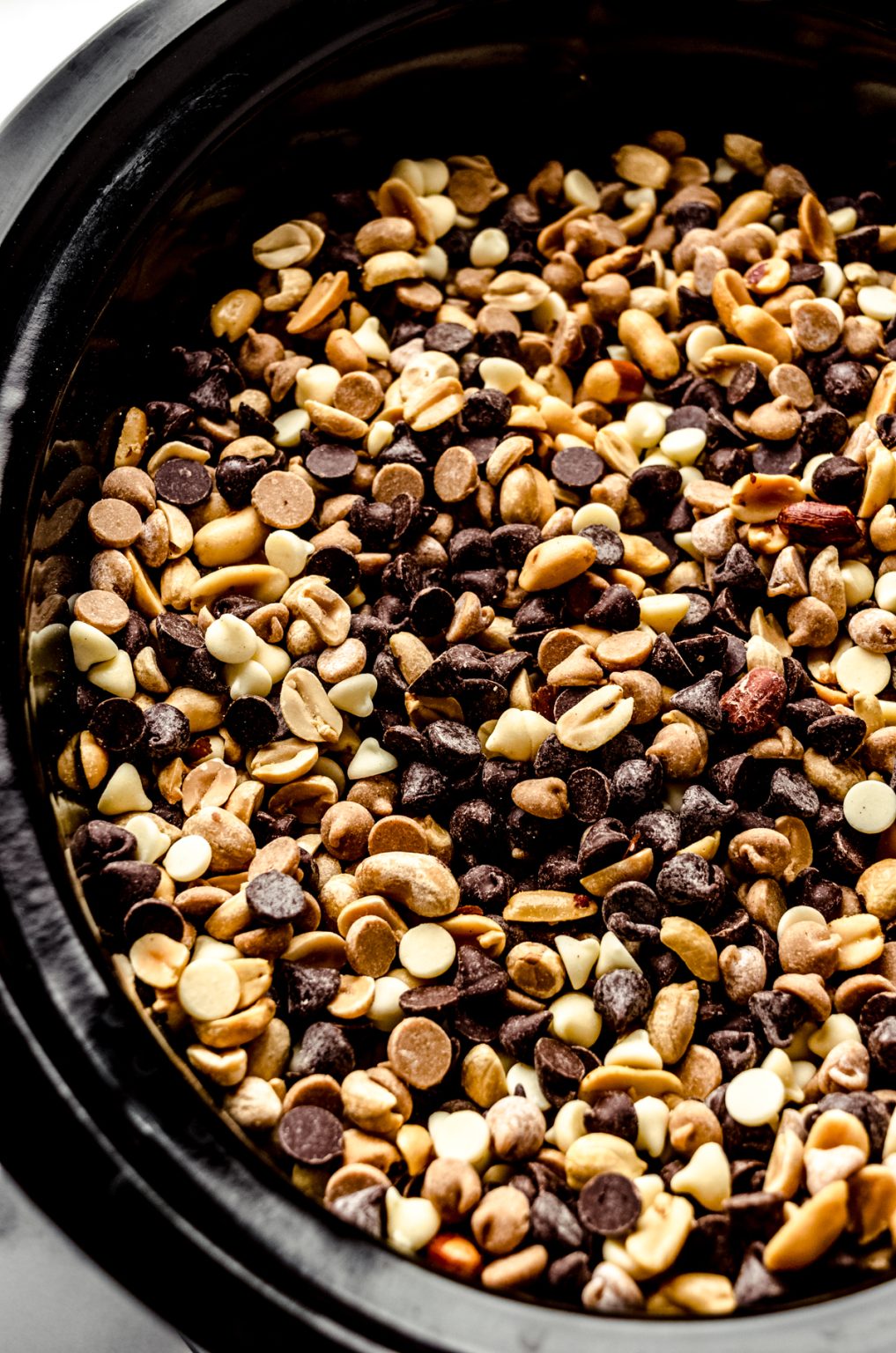 Slow Cooker Chocolate Peanut Clusters Recipe - Fresh April Flours