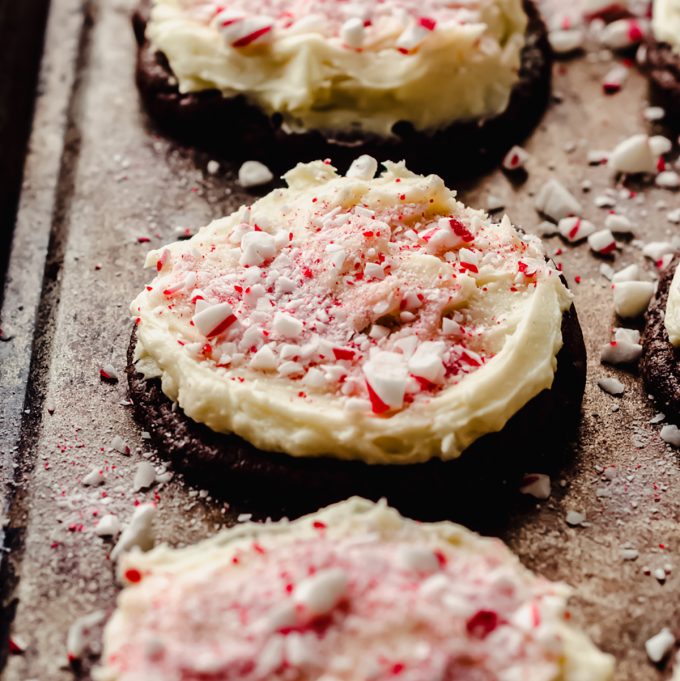 The Best Chocolate Peppermint Bark Cookies - Fresh April Flours
