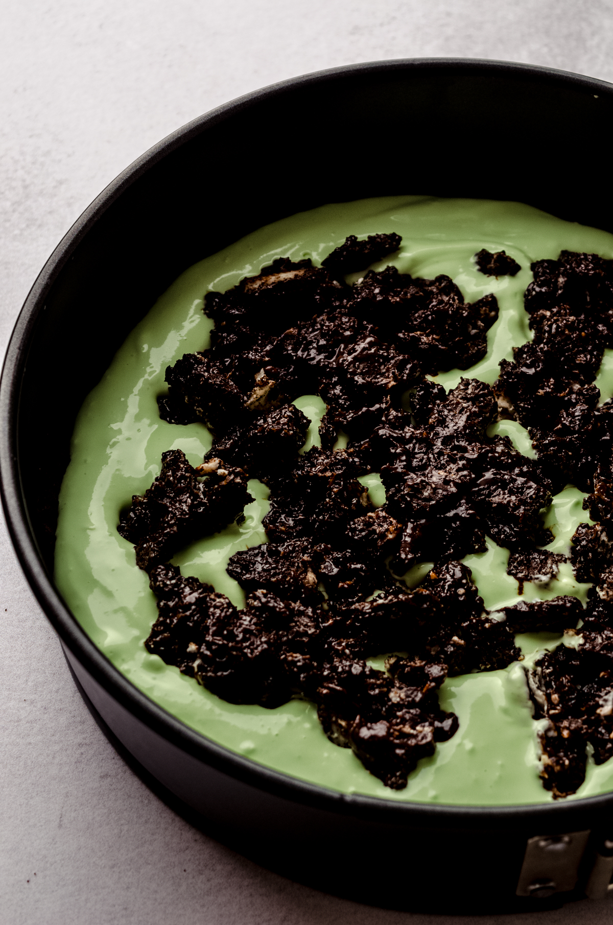 Mint Chocolate Cheesecake Recipe - Fresh April Flours