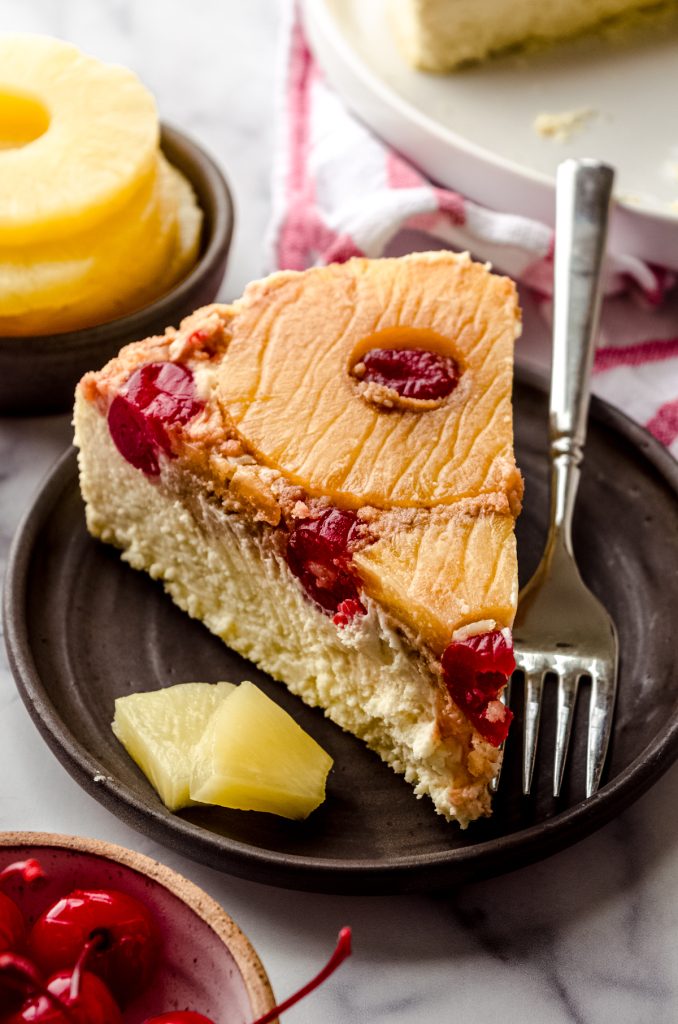 Pineapple Upside Down Cheesecake Recipe (With A Video) - Fresh April Flours