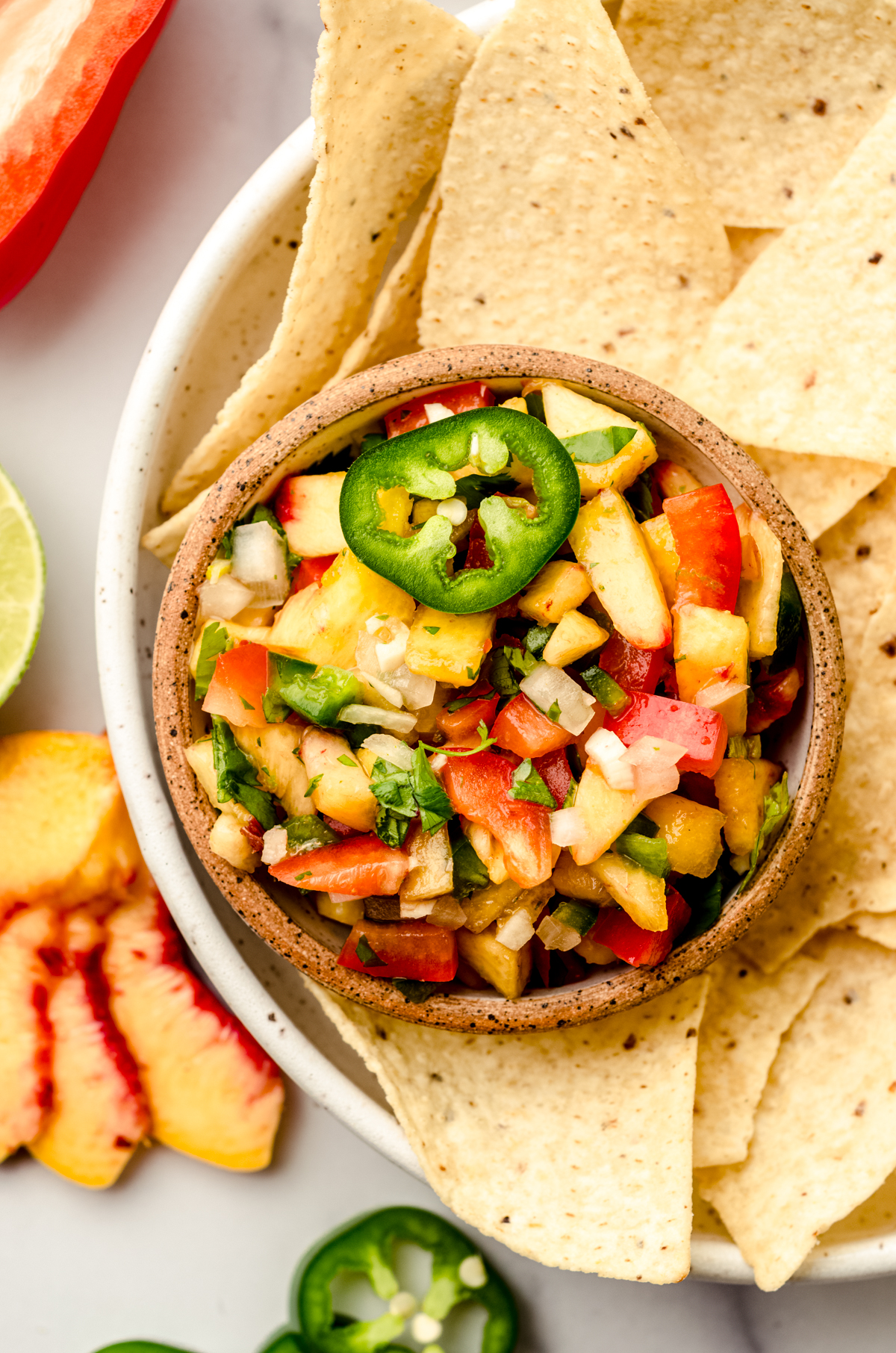 Fresh Peach Salsa Recipe - Fresh April Flours