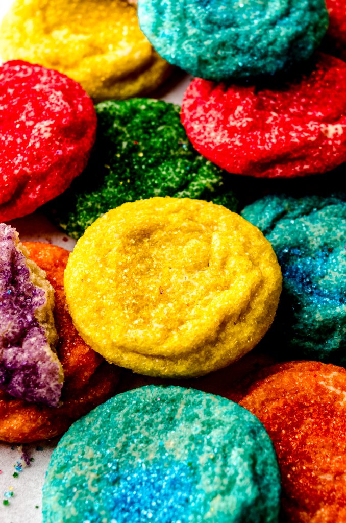 Rainbow Sugar Cookies (No Chill Drop Style) - Fresh April Flours