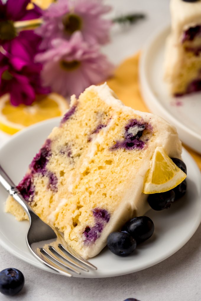 Lemon Blueberry Layer Cake - Fresh April Flours