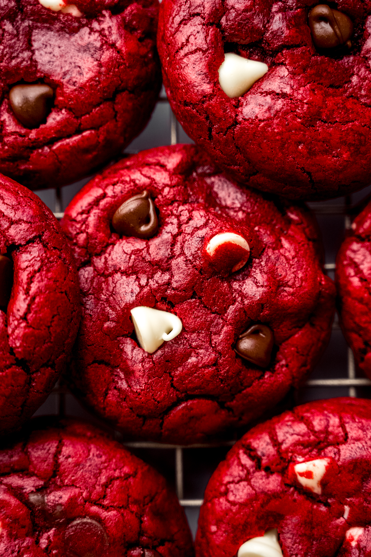 Red Velvet Chocolate Chip Cookies - Fresh April Flours